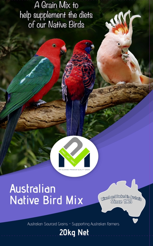 AUSTRALIAN NATIVE BIRD MIX|PRO-VIT-MIN